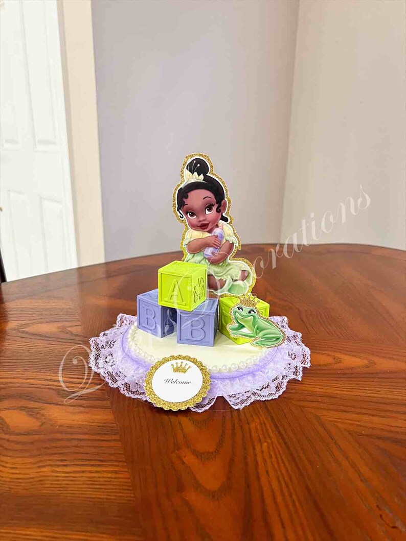 Princess Tiana Cake Topper/ Lavender Baby Shower/ Girl Baby - Etsy