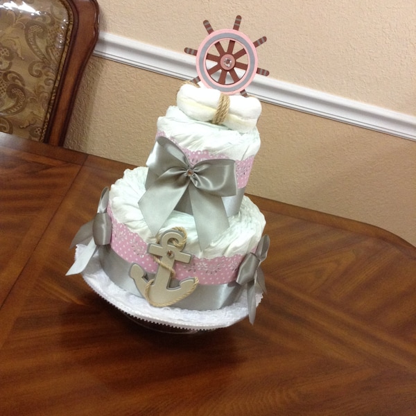 Nautical Diaper Cake - Etsy