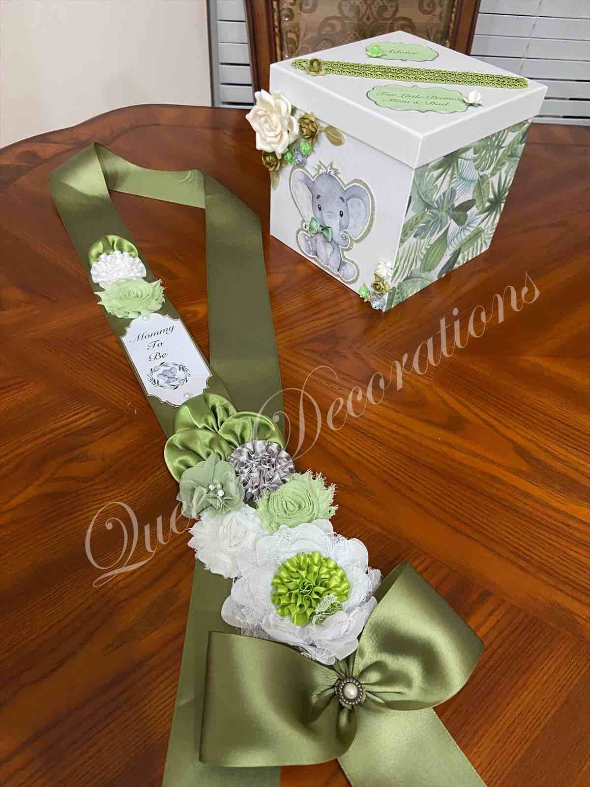 Elephant Mommy to Be Sash across Chest/ Neutral Baby Shower/ - Etsy