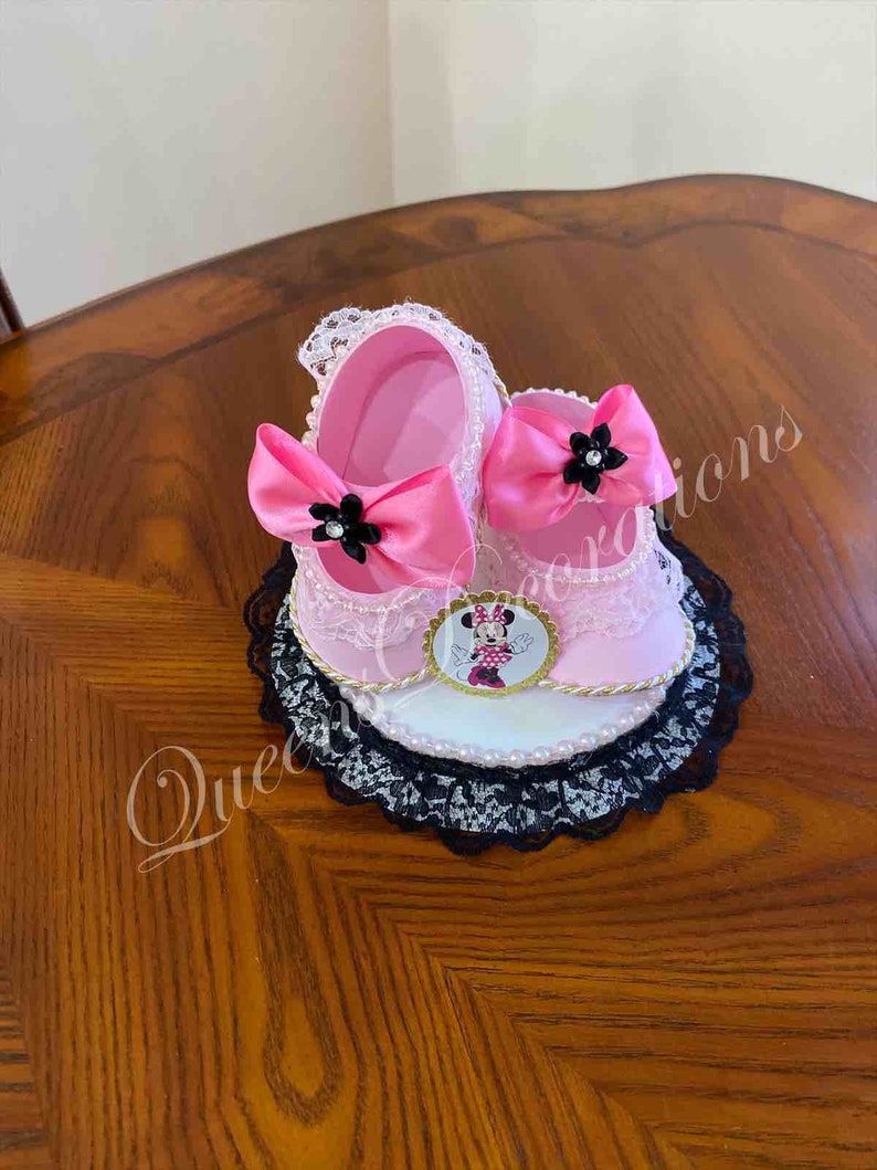Minnie Mouse Theme Cake Topper Shoe/ Cute Pink Shoe / Girl - Etsy