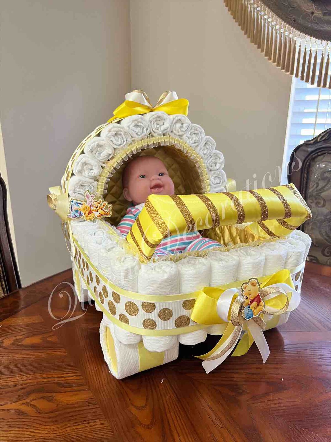 Winnie the Pooh Theme Party / Cute Diaper Stroller / Disney - Etsy