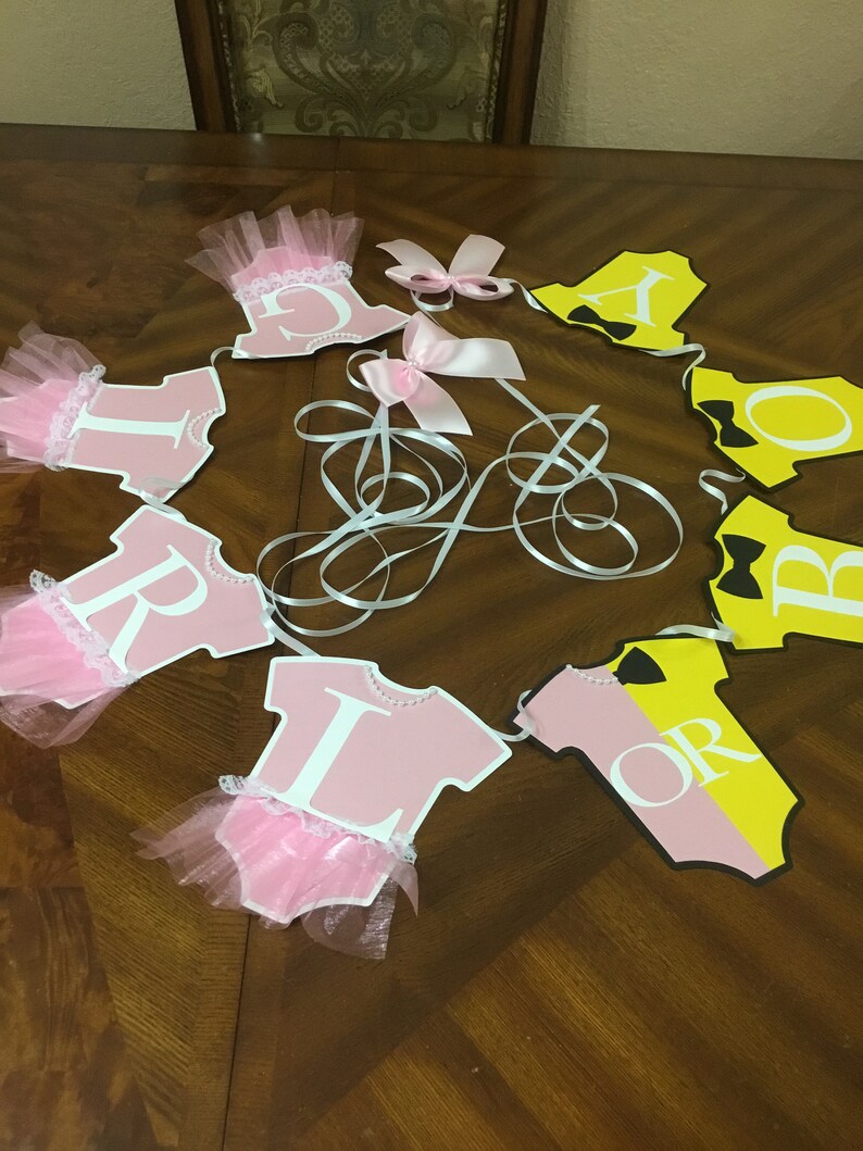 Gender Reveal Party/ Girl or Boy Gender Reveal Party Banner/ - Etsy