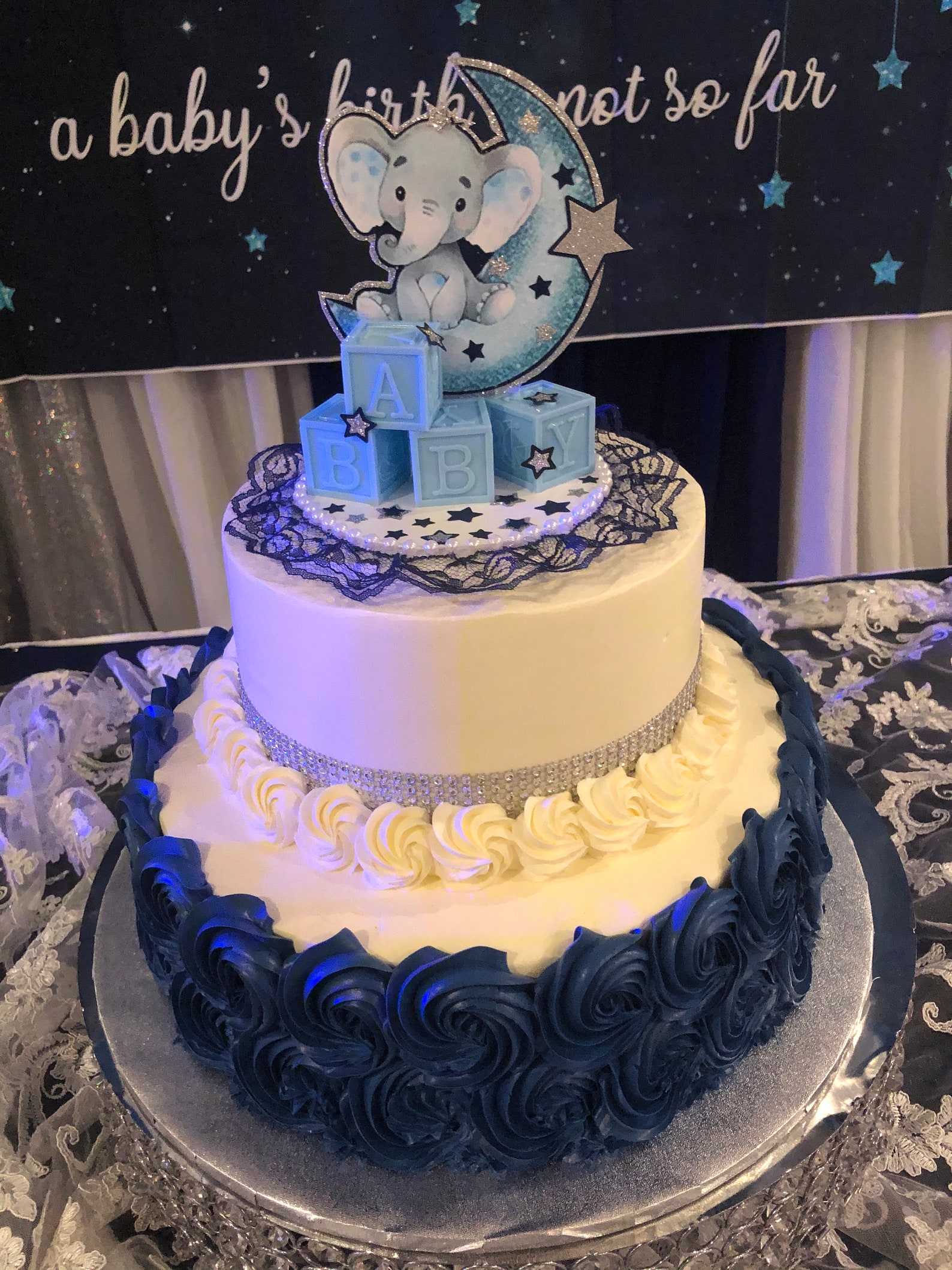 Twinkle Twinkle Little Star/elephant Cake Topper/ Centerpiece/ Elephant ...