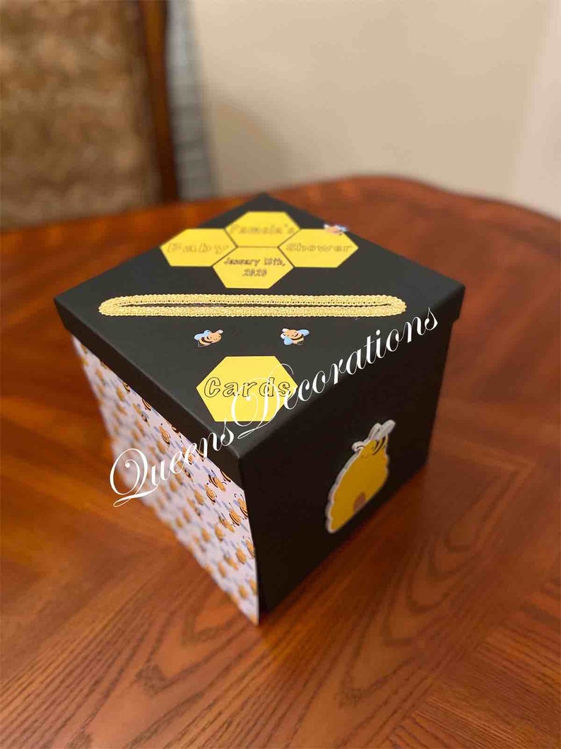 Bumble Bee Themed Card Box/ Baby Shower Favors/ Neutral Baby Shower ...