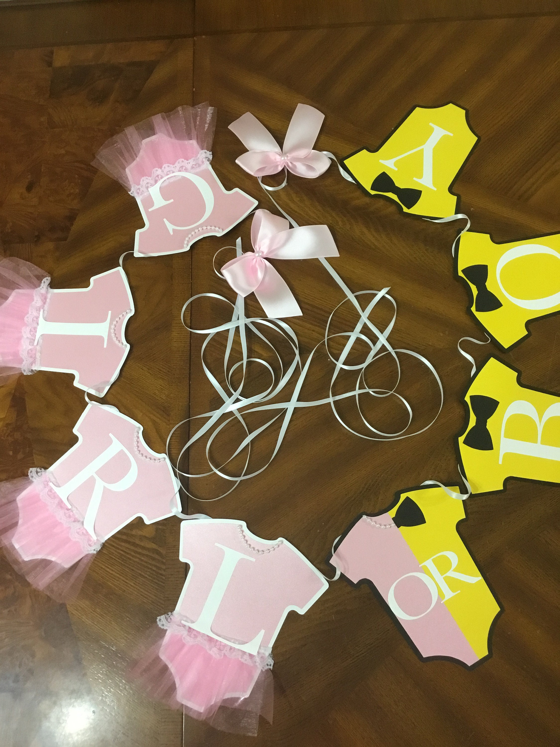 Gender Reveal Party/ Girl or Boy Gender Reveal Party Banner/ - Etsy