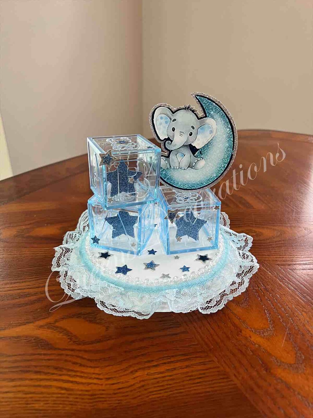 Twinkle Twinkle Little Star/elephant Cake Topper/ Centerpiece/ Elephant ...