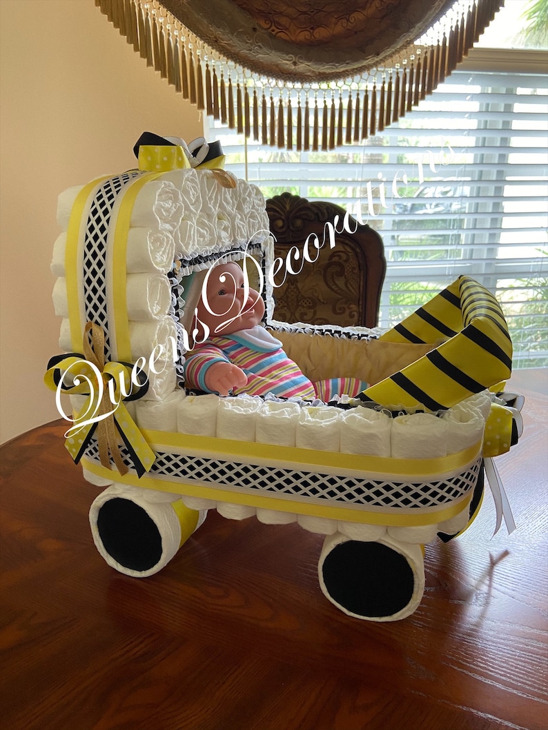 Bumple Bee Diaper Stroller/ Bee Baby Shower Theme / Neutral | Etsy