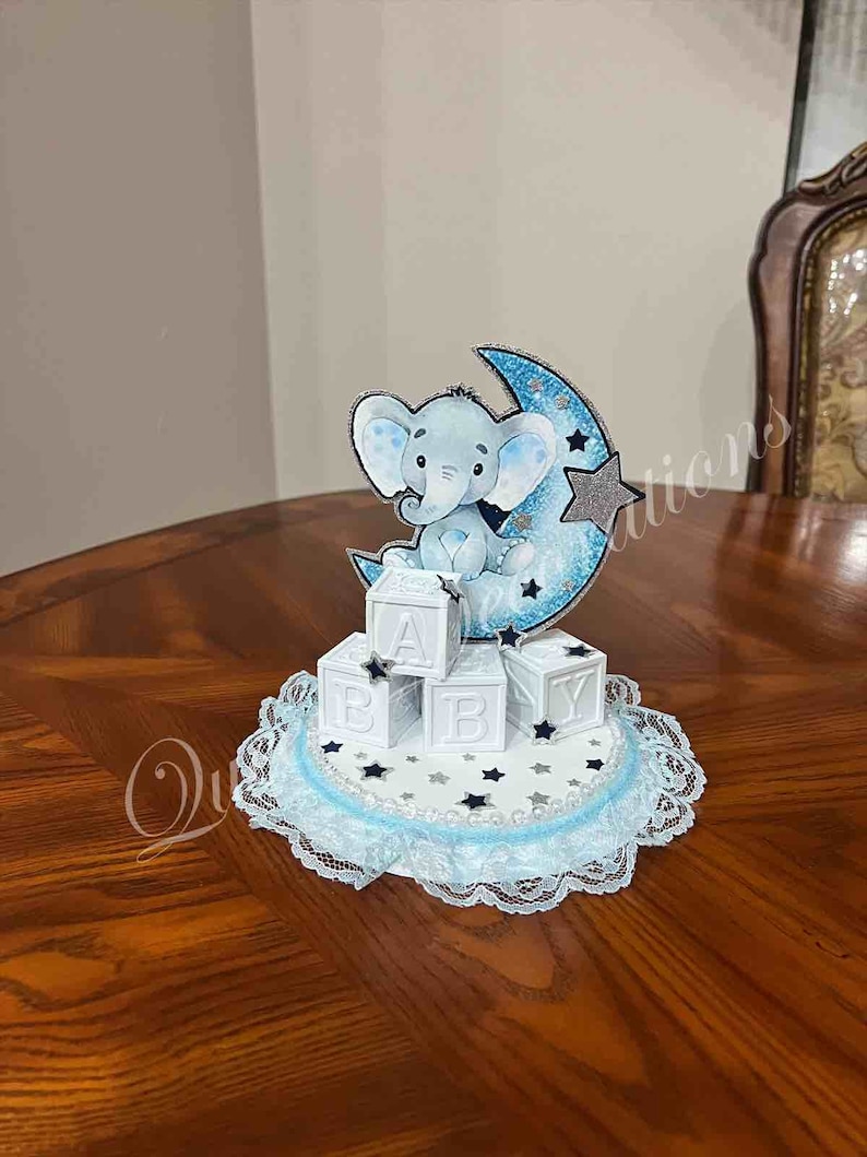 Twinkle Twinkle Little Star/elephant Cake Topper/ Centerpiece/ - Etsy