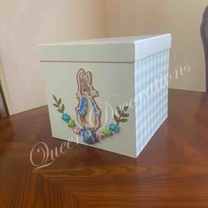 Peter Rabbit Themed Card Box/ Spring Baby Shower Card Box/ Guest Favors ...