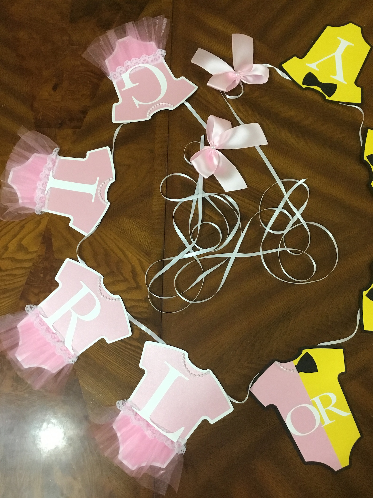 Gender Reveal Party/ Girl or Boy Gender Reveal Party Banner/ Steelers ...