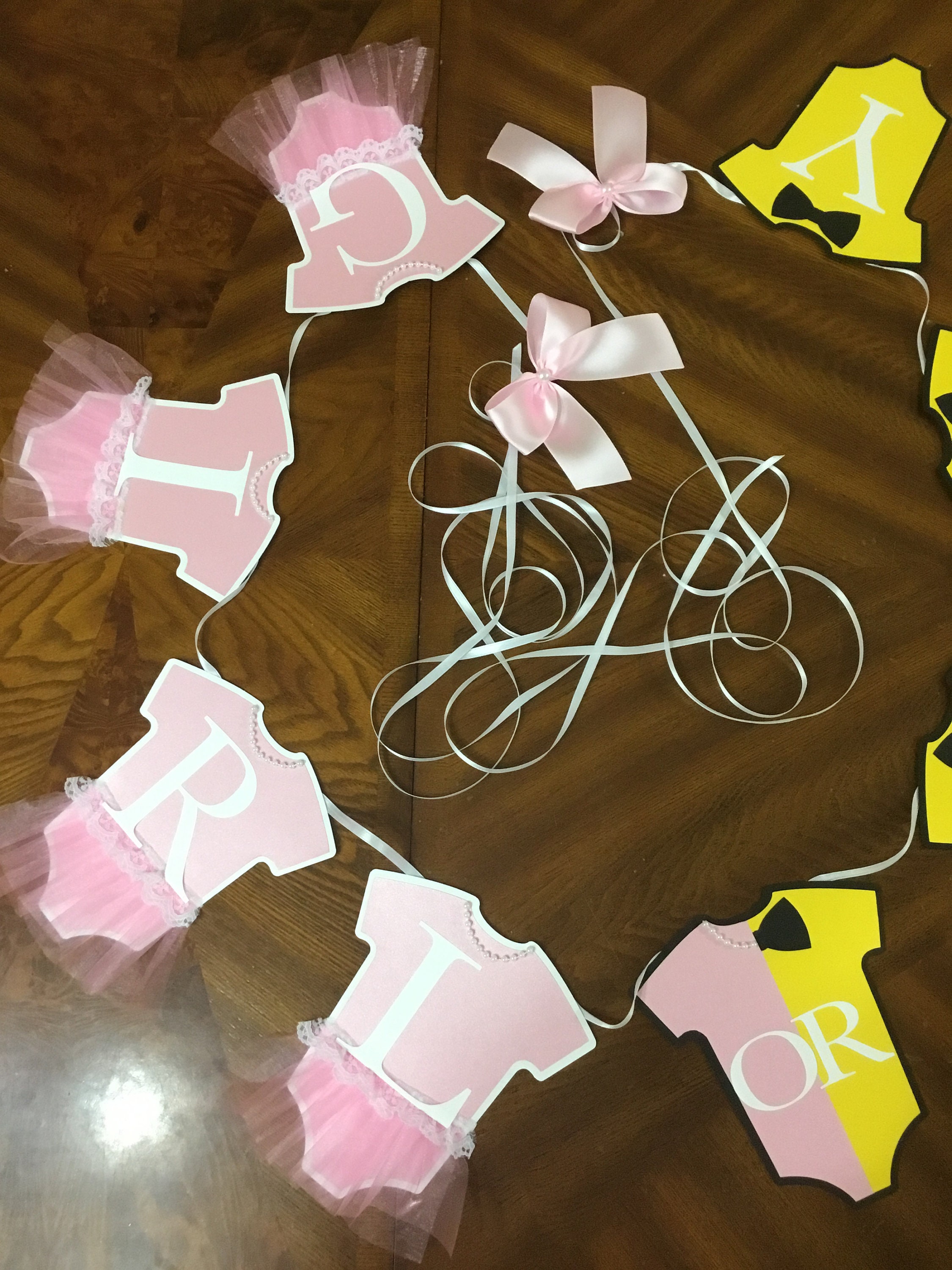 Gender Reveal Party/ Girl or Boy Gender Reveal Party Banner/ - Etsy