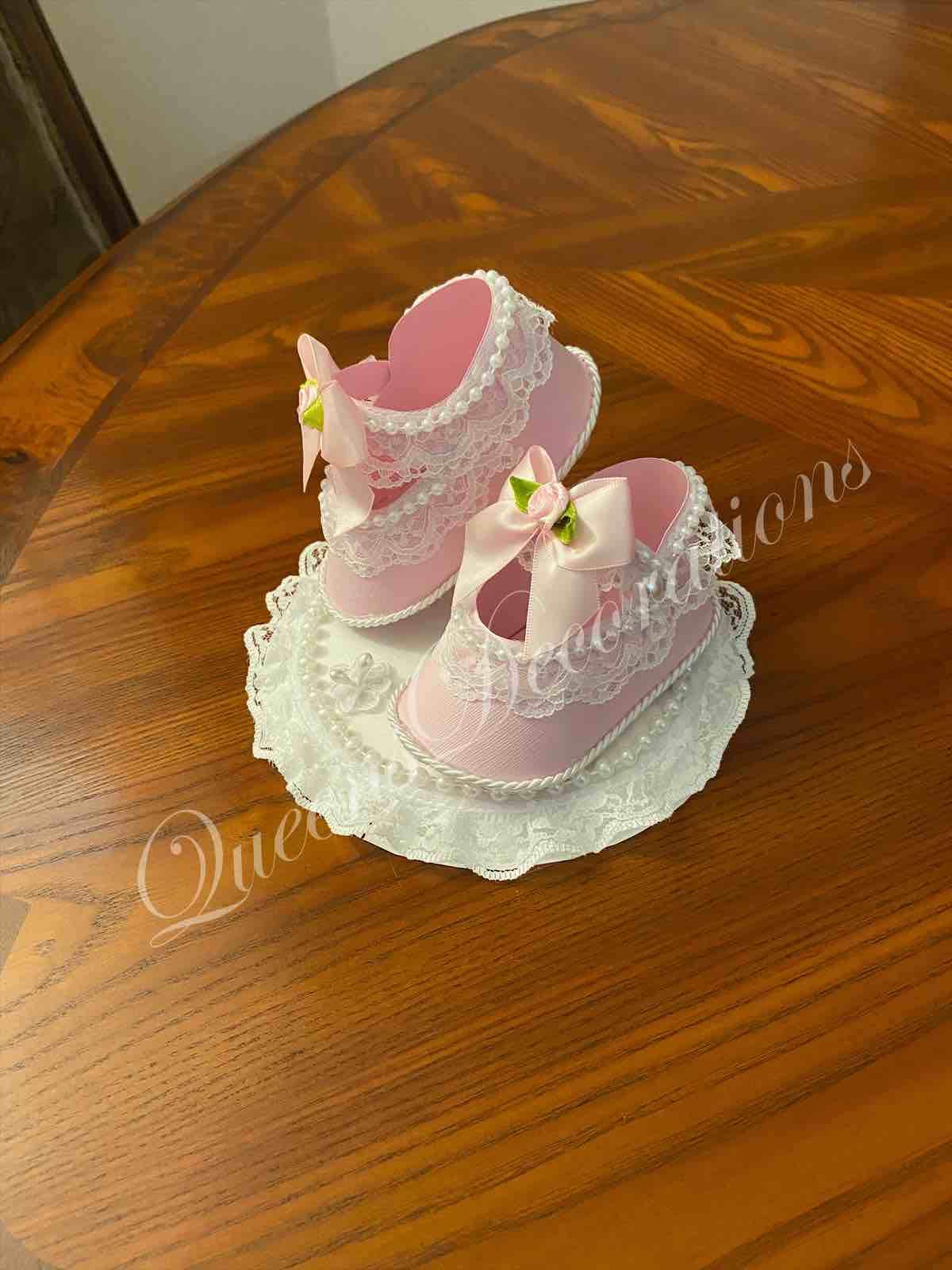 Fancy Shoe Cake Topper/ Unique Cake Topper/ Girl Baby Shoe/ Favorsshoe ...