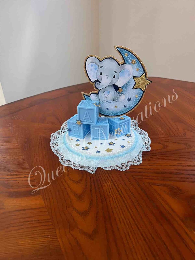 Twinkle Twinkle Little Star/elephant Cake Topper/ Centerpiece/ - Etsy