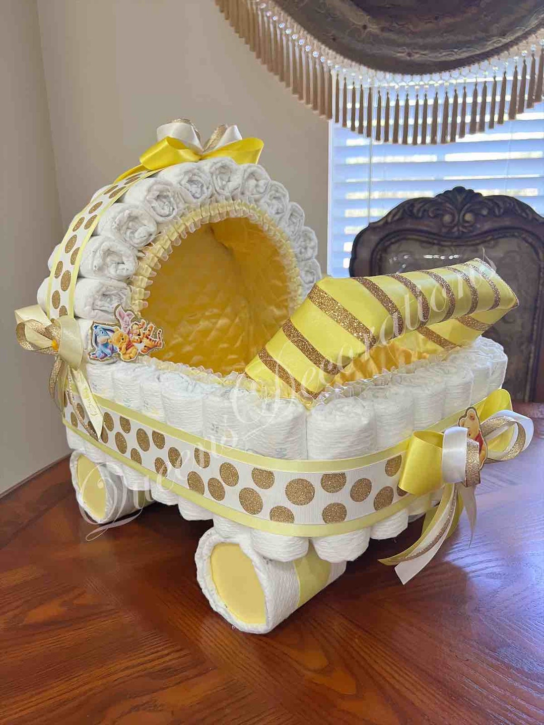 Winnie the Pooh Theme Party / Cute Diaper Stroller / Disney - Etsy