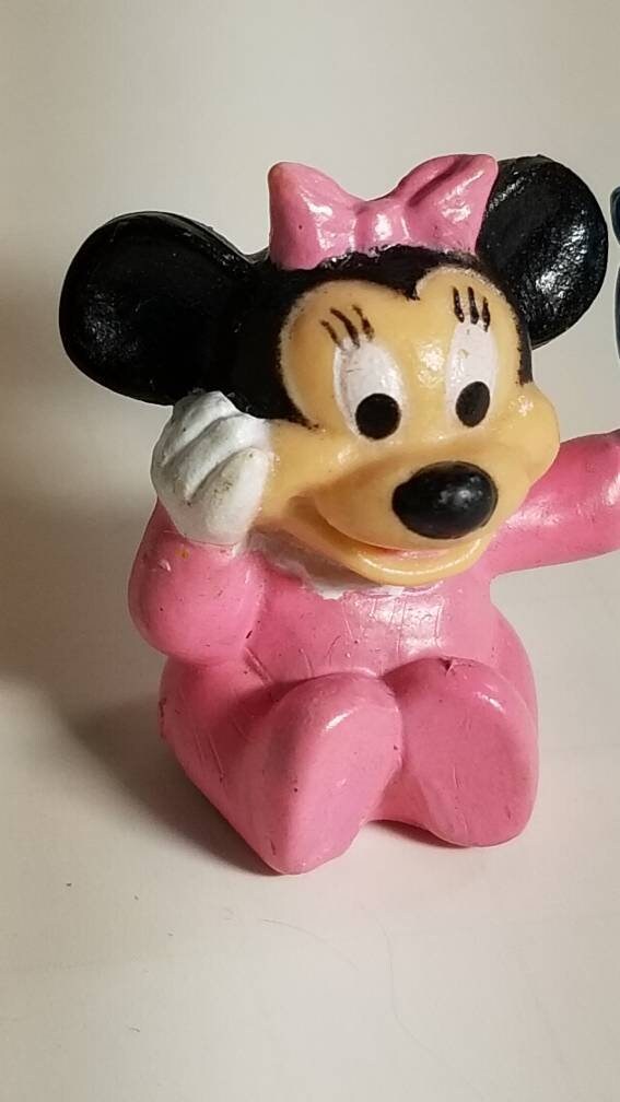 Vintage Minature Minnie Mouse PVC Figurine | Etsy