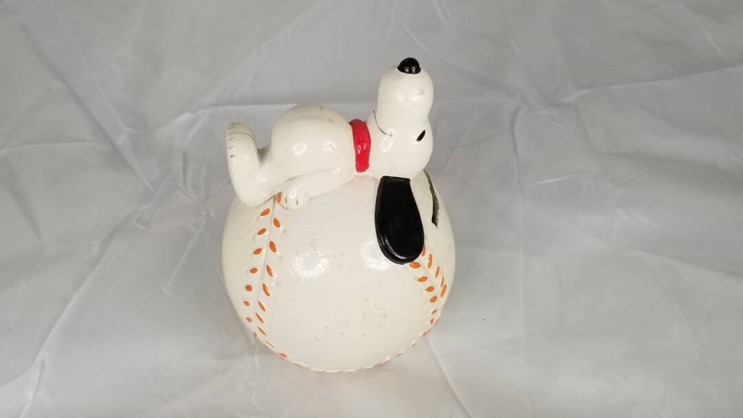 Vintage Snoopy Baseball Softball Piggy Bank - Etsy