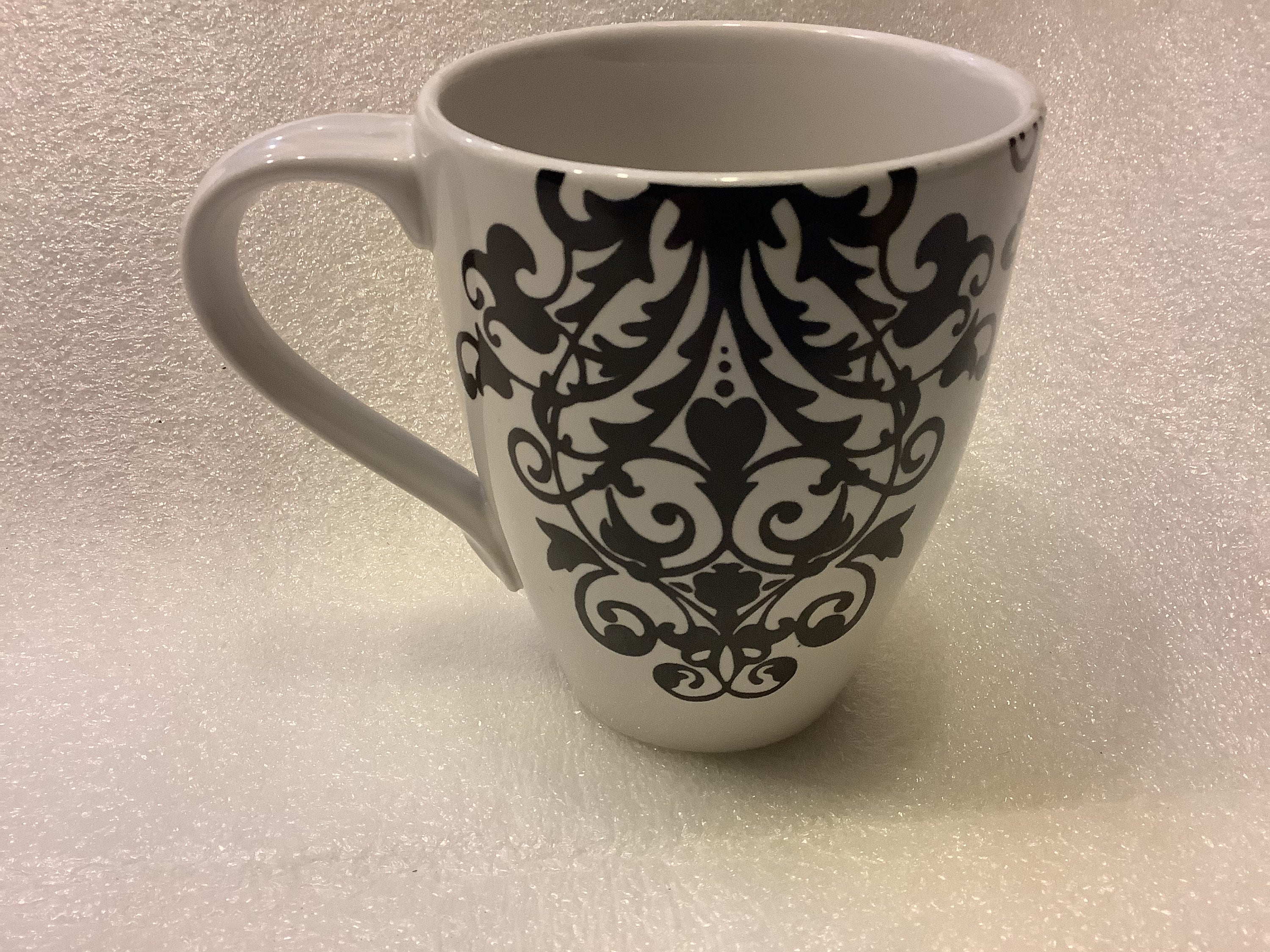 222 Fifth Coffee Mug Rococo Black and White Abstract - Etsy