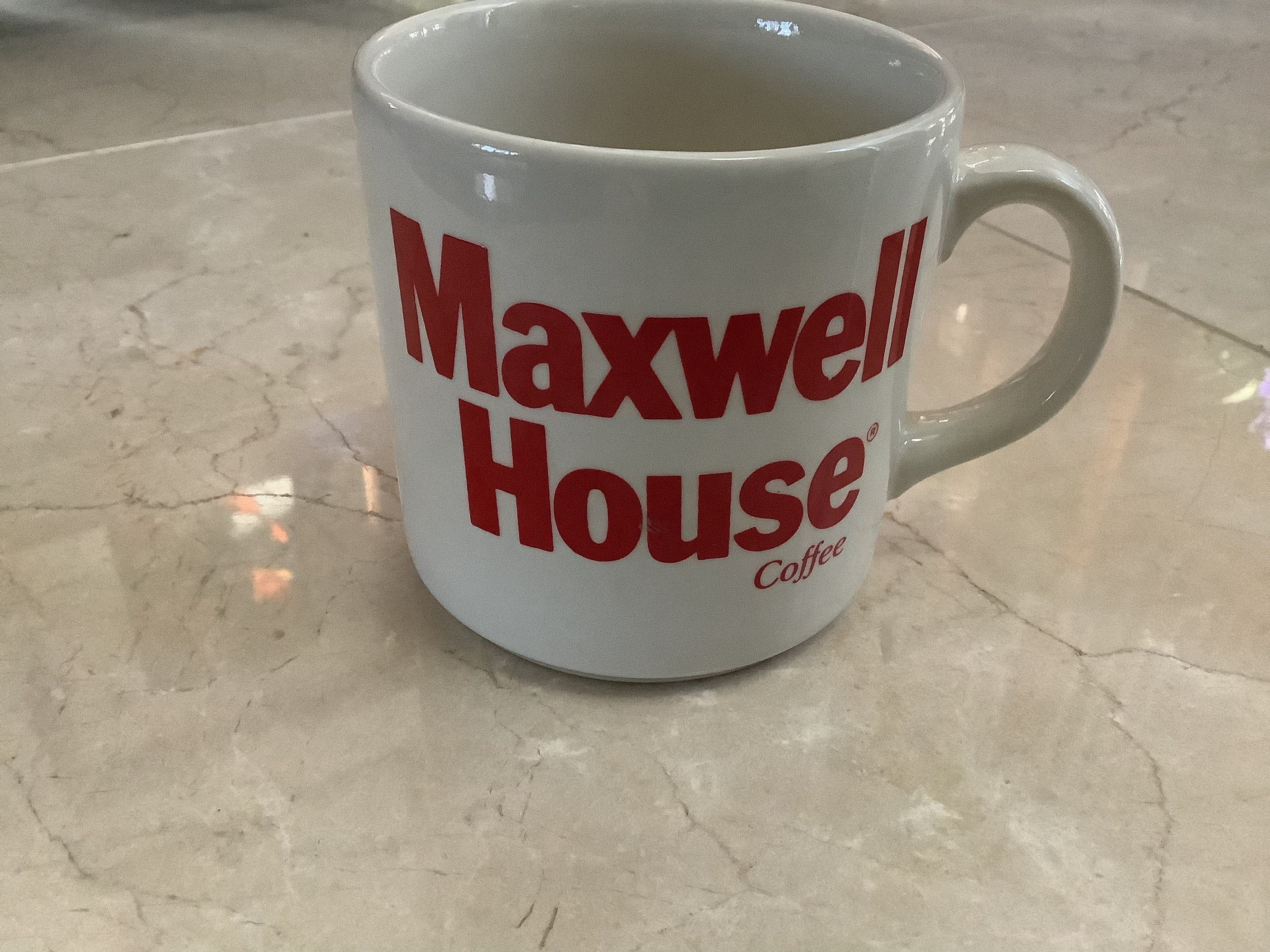 Maxwell House Coffee Cup