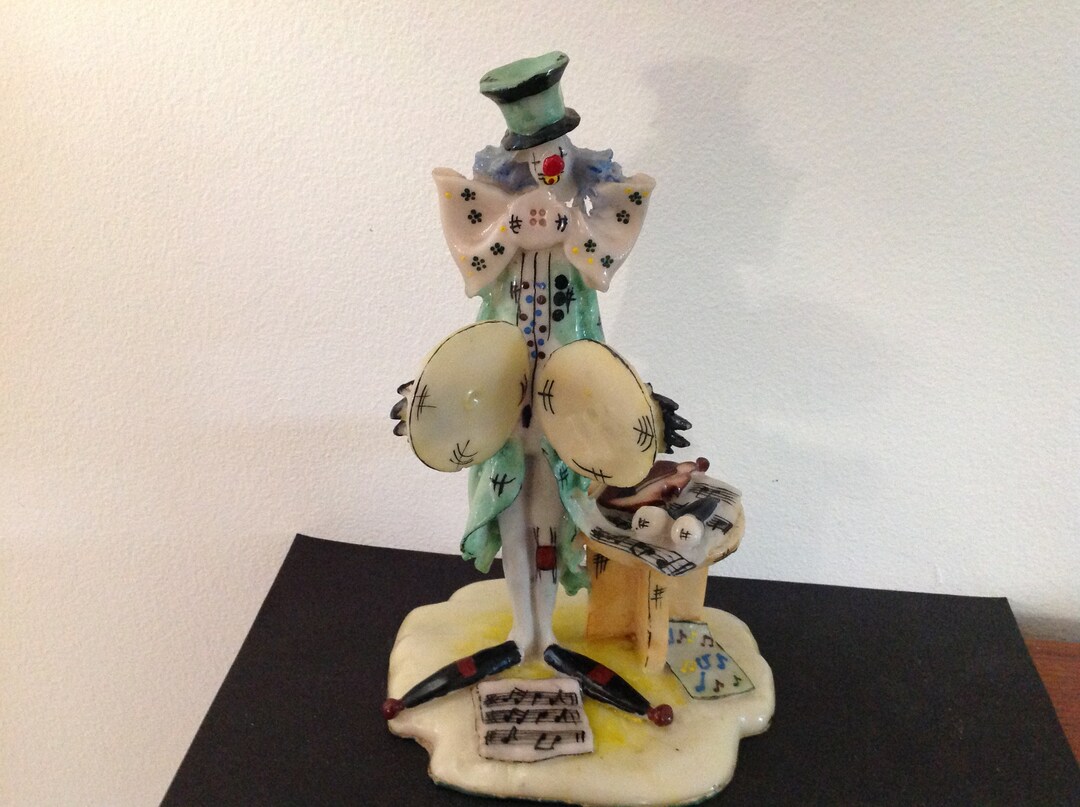Vintage Italian Circus Clown Figurine Resin/Acrylic with - Etsy.de
