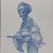 Undead Geisha Sketch Art Print by Dela Longfish 8x10 Inches and 5x7 ...