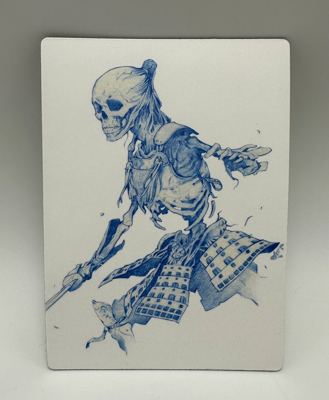 Magnet of Undead Samurai Blue Pencil Sketch by Dela Longfish (only 2 ...