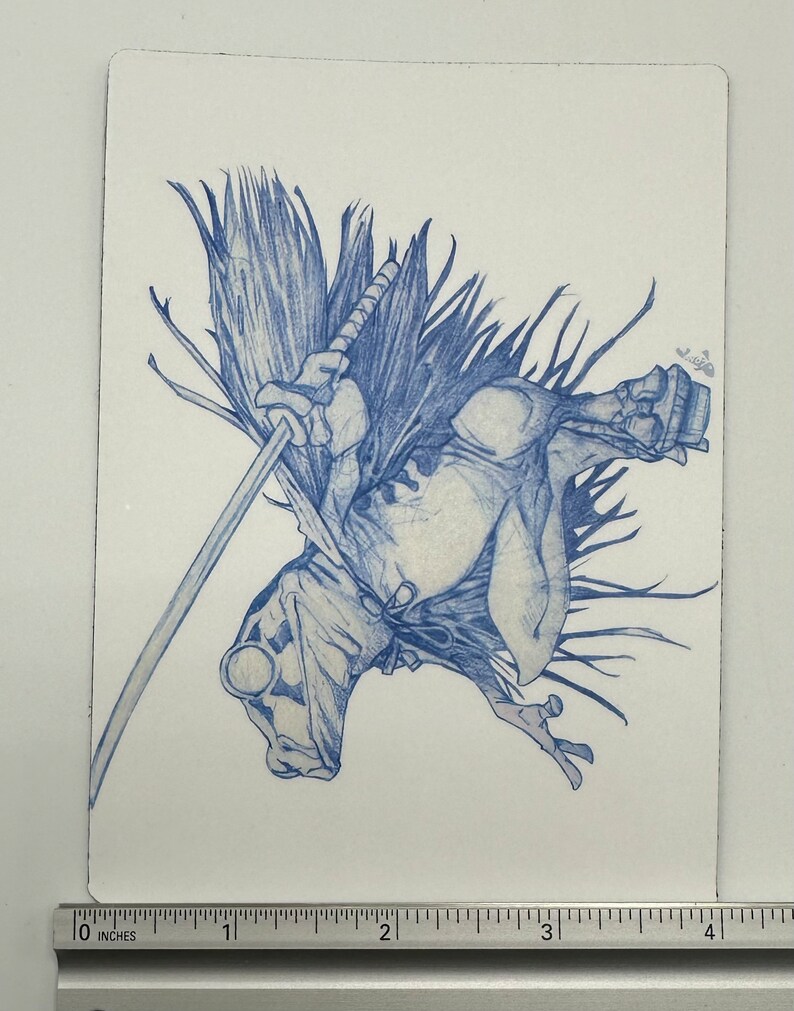 Magnet of Frog Samurai Ronin Sketch by Dela Longfish, Only a Few Made ...