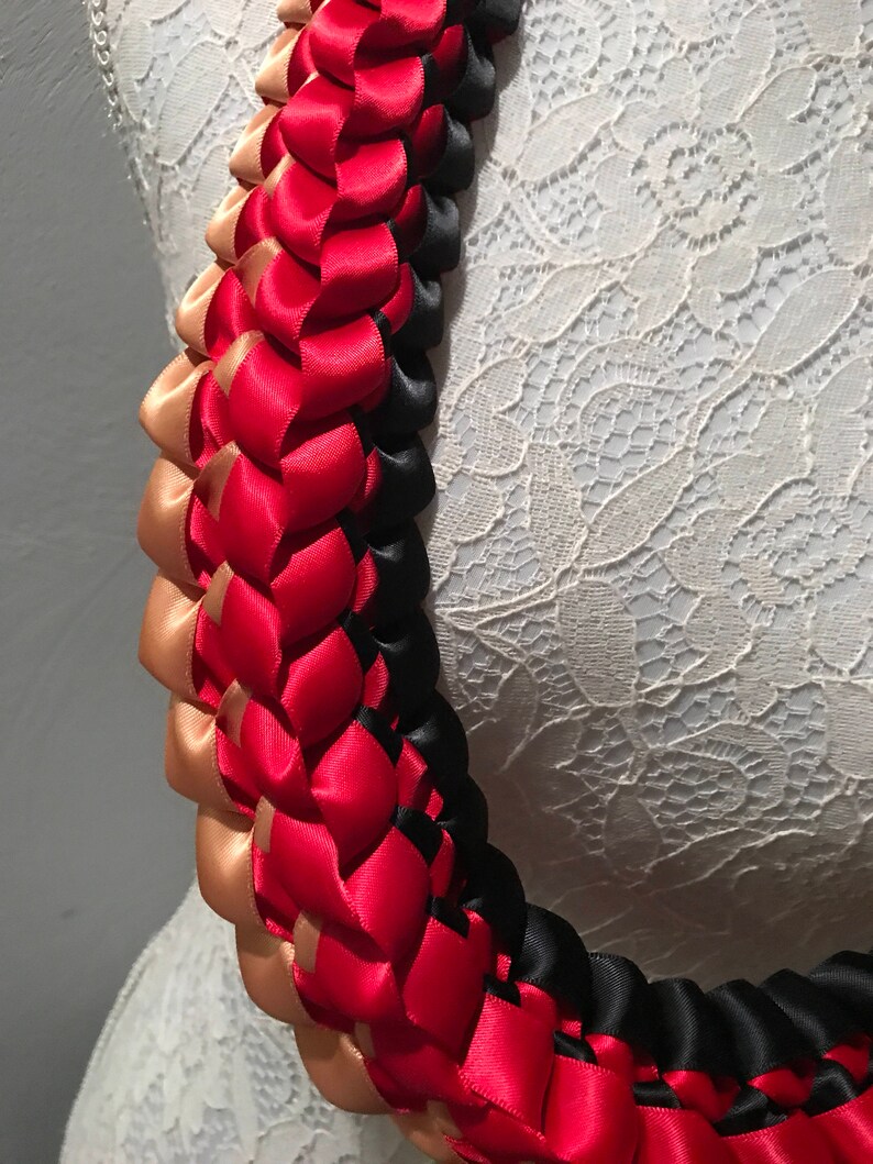 Graduation Lei special event Ribbon Lei Satin Ribbon Lei | Etsy
