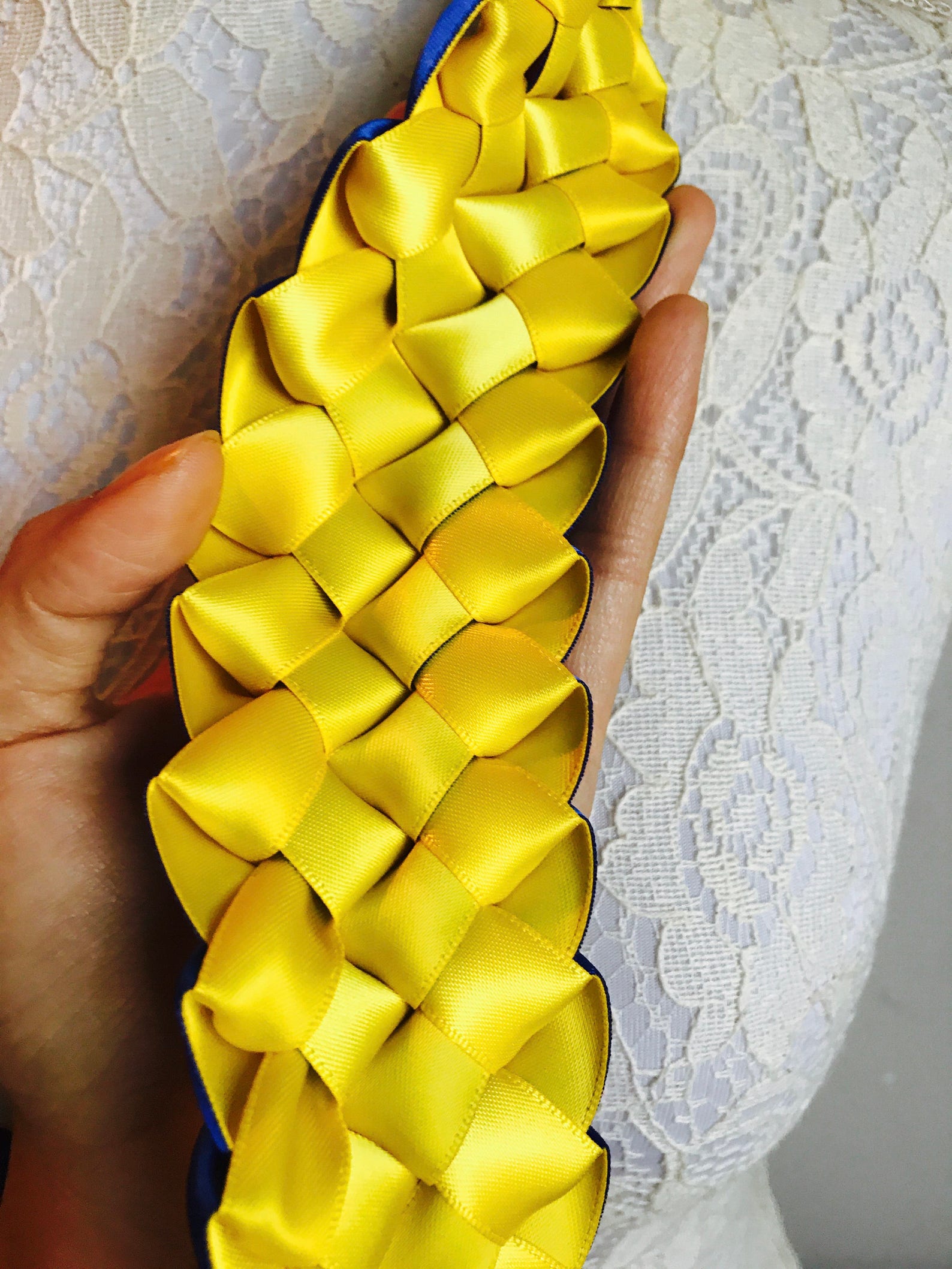 Graduation Lei Ribbon Lei Satin Ribbon Lei College Spirit Lei - Etsy