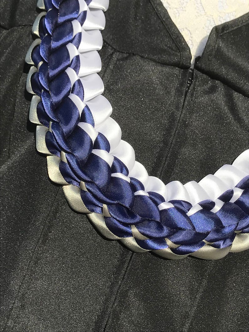Graduation Lei ODU Ribbon Lei Satin Ribbon Lei College Spirit | Etsy