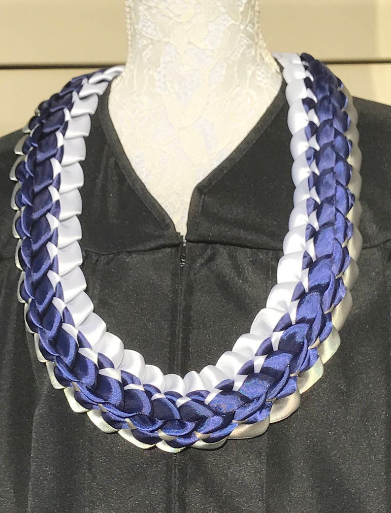 Graduation Lei ODU Ribbon Lei Satin Ribbon Lei College Spirit | Etsy