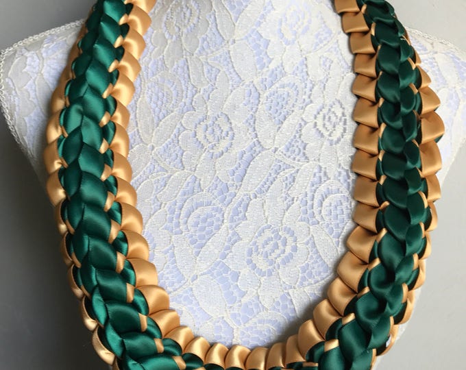 Graduation Lei Special Event Ribbon Lei Satin Ribbon Lei College Spirit ...