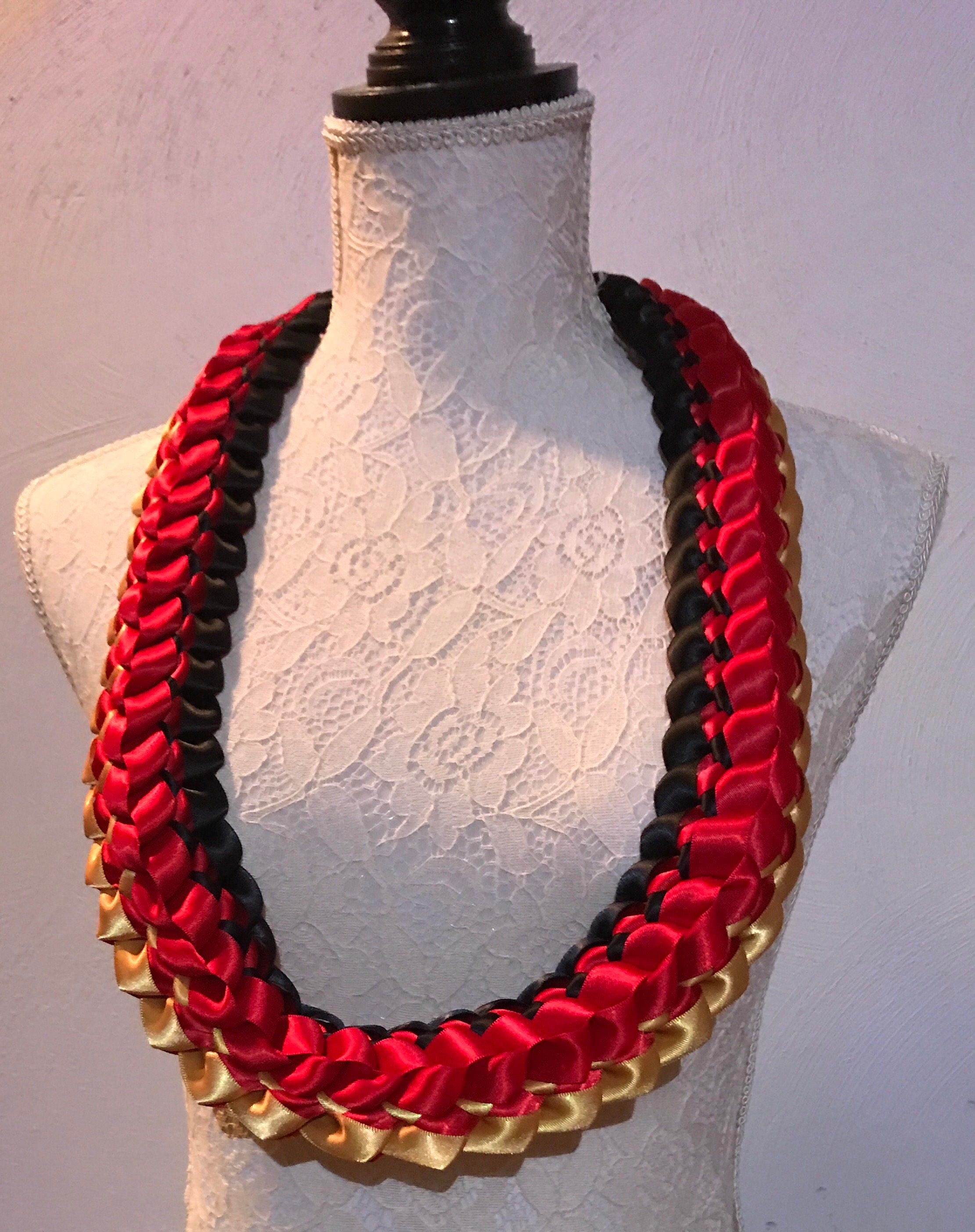 Graduation Lei special event Ribbon Lei Satin Ribbon Lei | Etsy