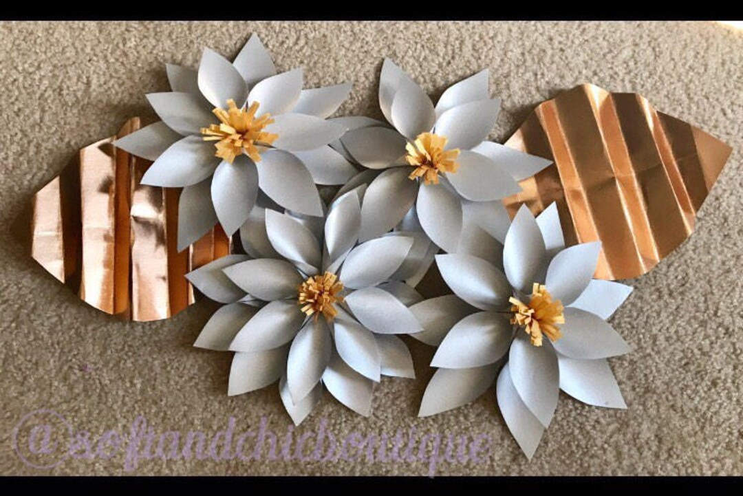 Large Paper Flower Backdrop- Wall Decor- Nursery Decor- Wedding ...