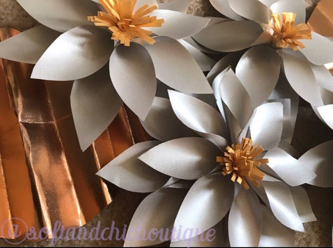 Large Paper Flower Backdrop Wall Decor Nursery Decor - Etsy