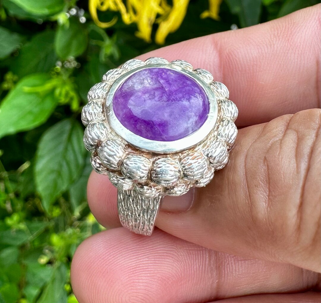 Rare Gemstone Natural Hackmanite UV Color Change Sterling Silver Ring ...