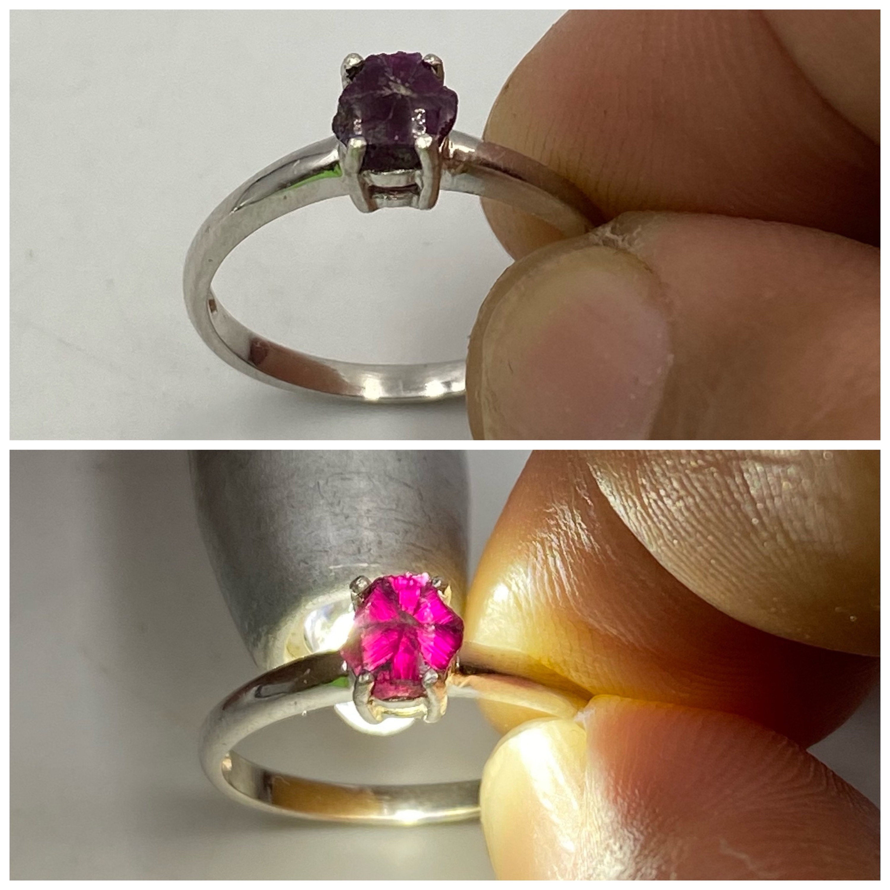 Natural Ruby Trapiche Burmese (untreated ) Sterling Silver Ring 925 - Etsy