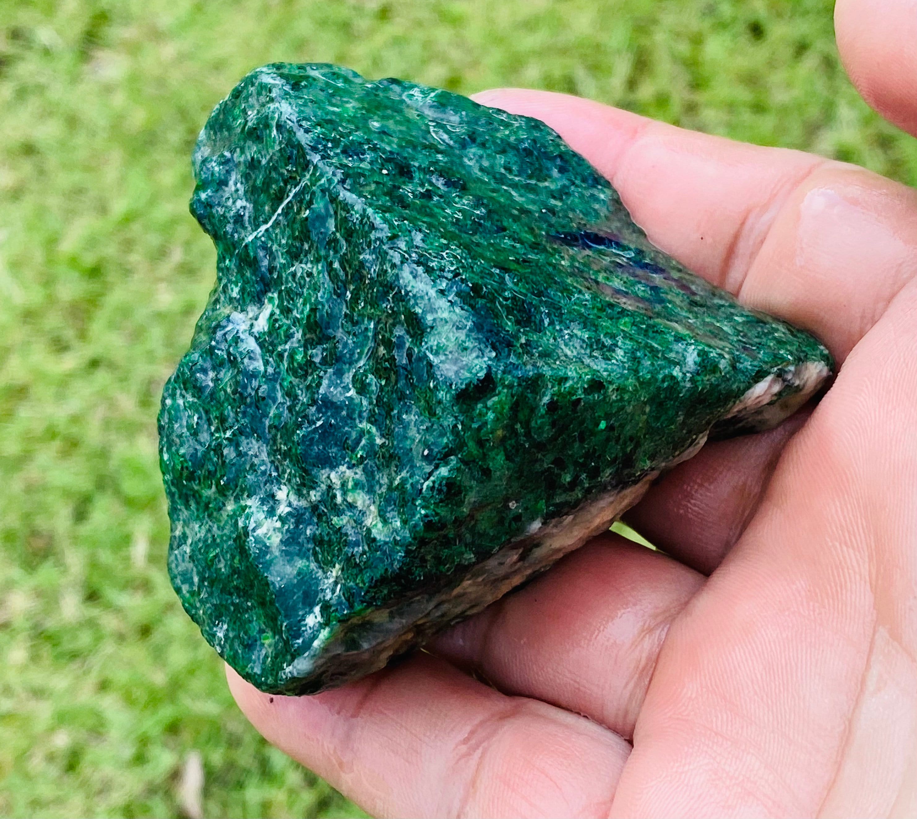 green Jadeite Burmese untreated 95.50 Grams Kosmochlor Maw sit sit Rare ...
