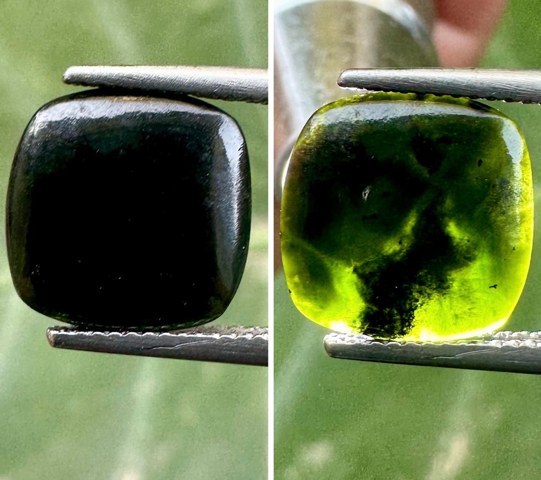 2.90 Carats Natural Black Jade, Jadeite Burmese,translucent Black ...