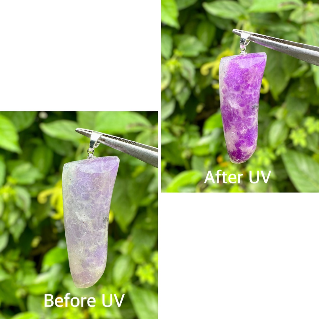 84.50 Carats Hackmanite UV Color Change unpublished Silver Pendant - Etsy