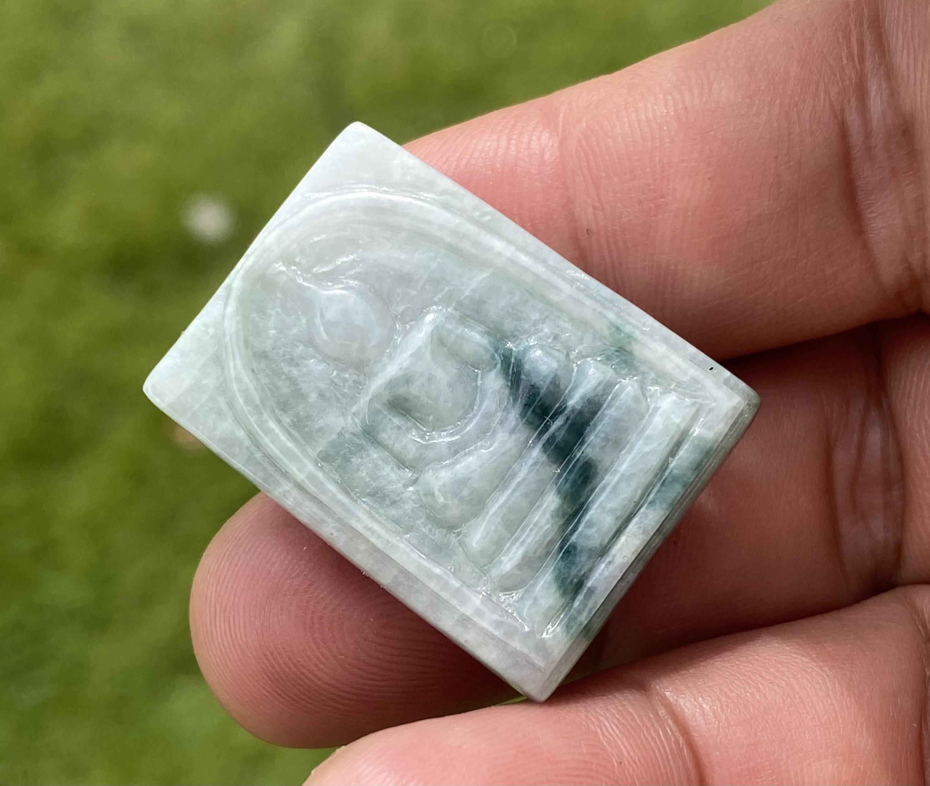 11.50 Grams Ice Green Jade Jadeite Carving Amulets Thai | Etsy