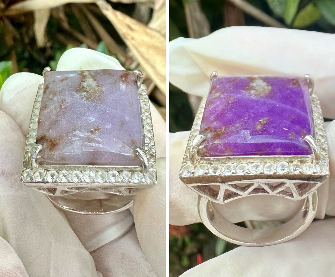 Rare Hackmanite UV Color Change,heckmanite and Small White Topaz ...