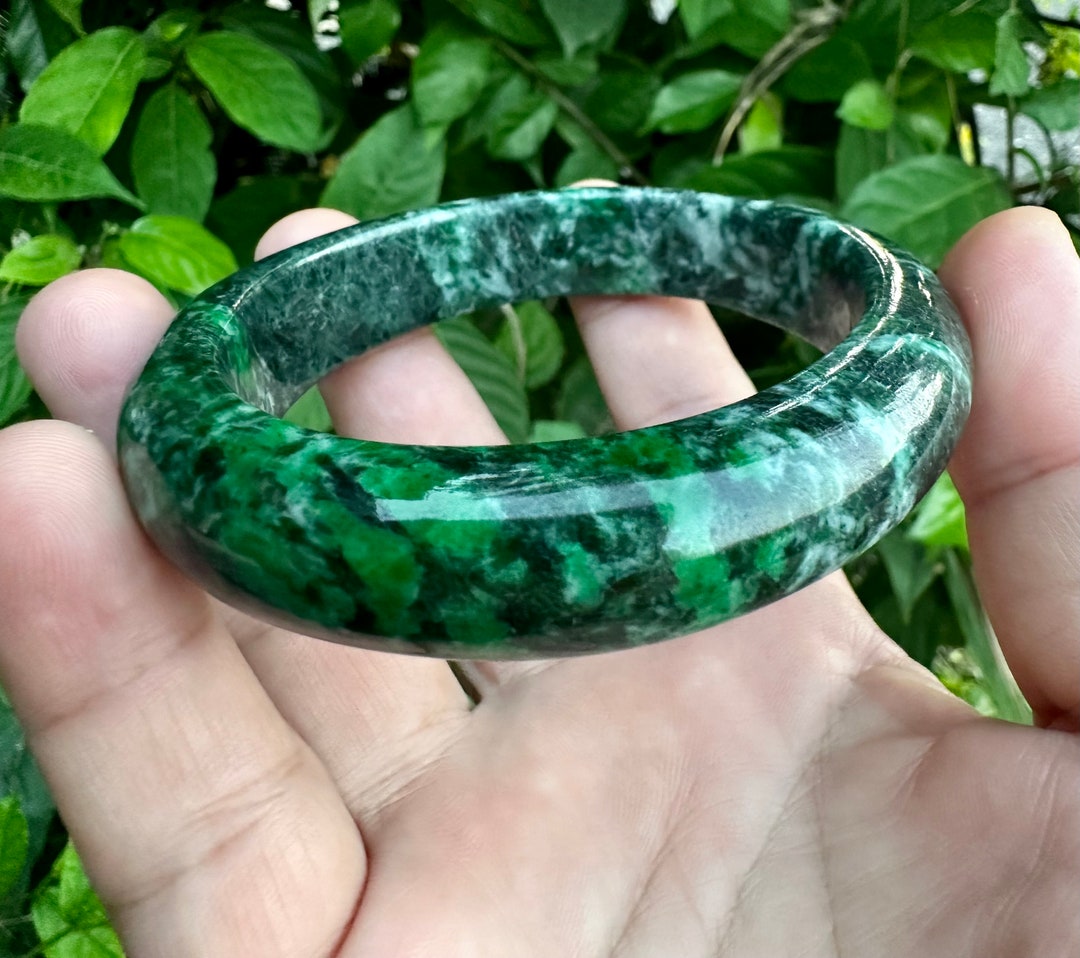 Jade Bangle 60 Mm,maw Sit Sit Jade,kosmochlor,jade Albite,chromium ...