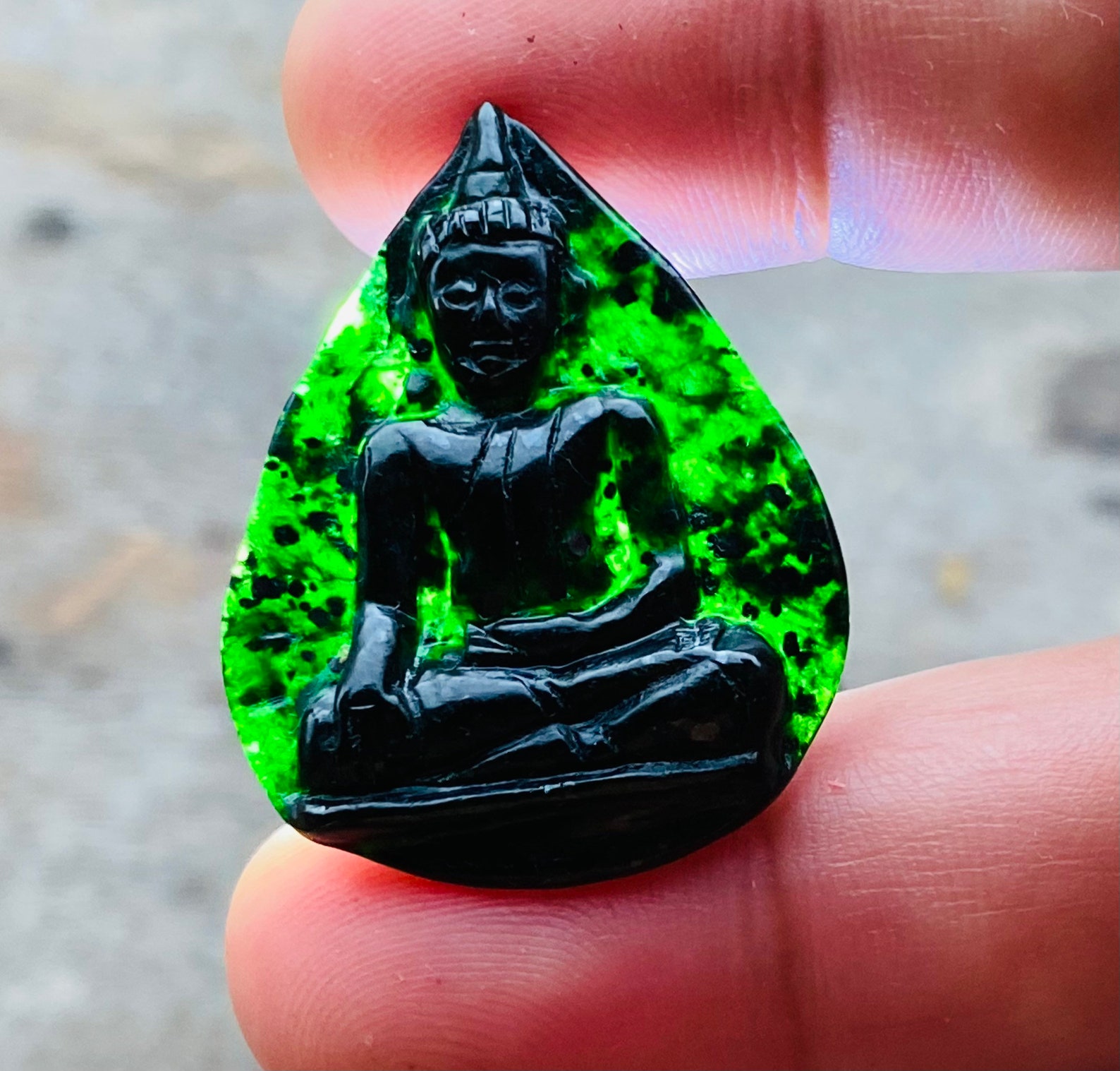 33.50 Carats Black Jadeite Jadeimperial Translucent Black - Etsy