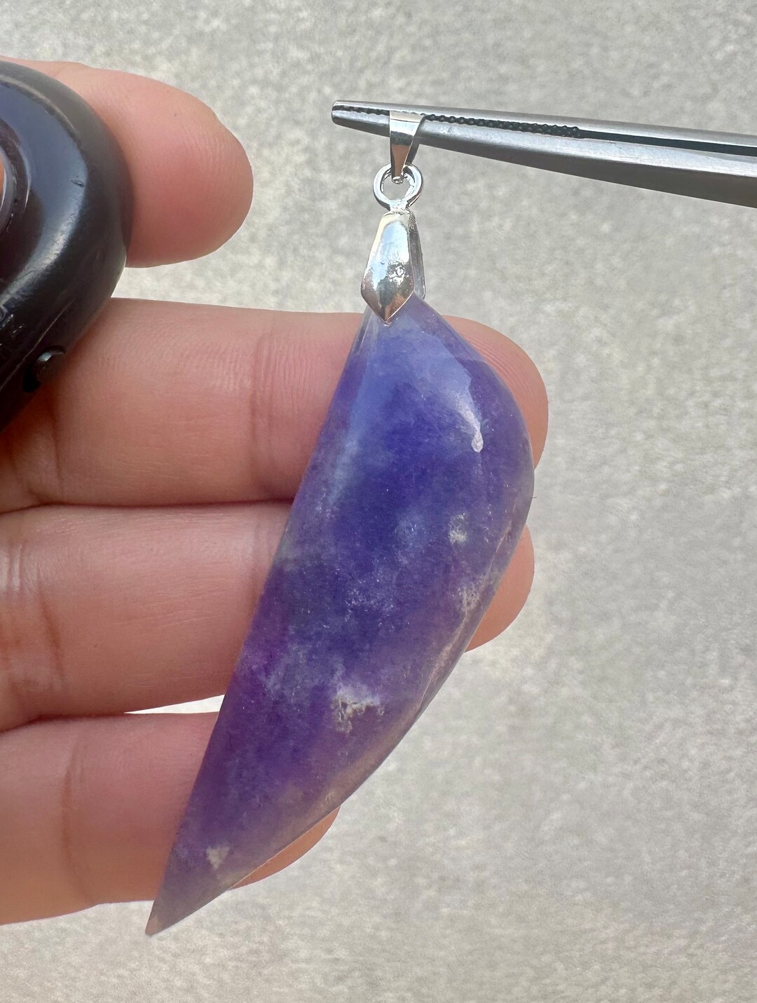 43.50 Carats Hackmanite UV Color Change Silver Pendant - Etsy