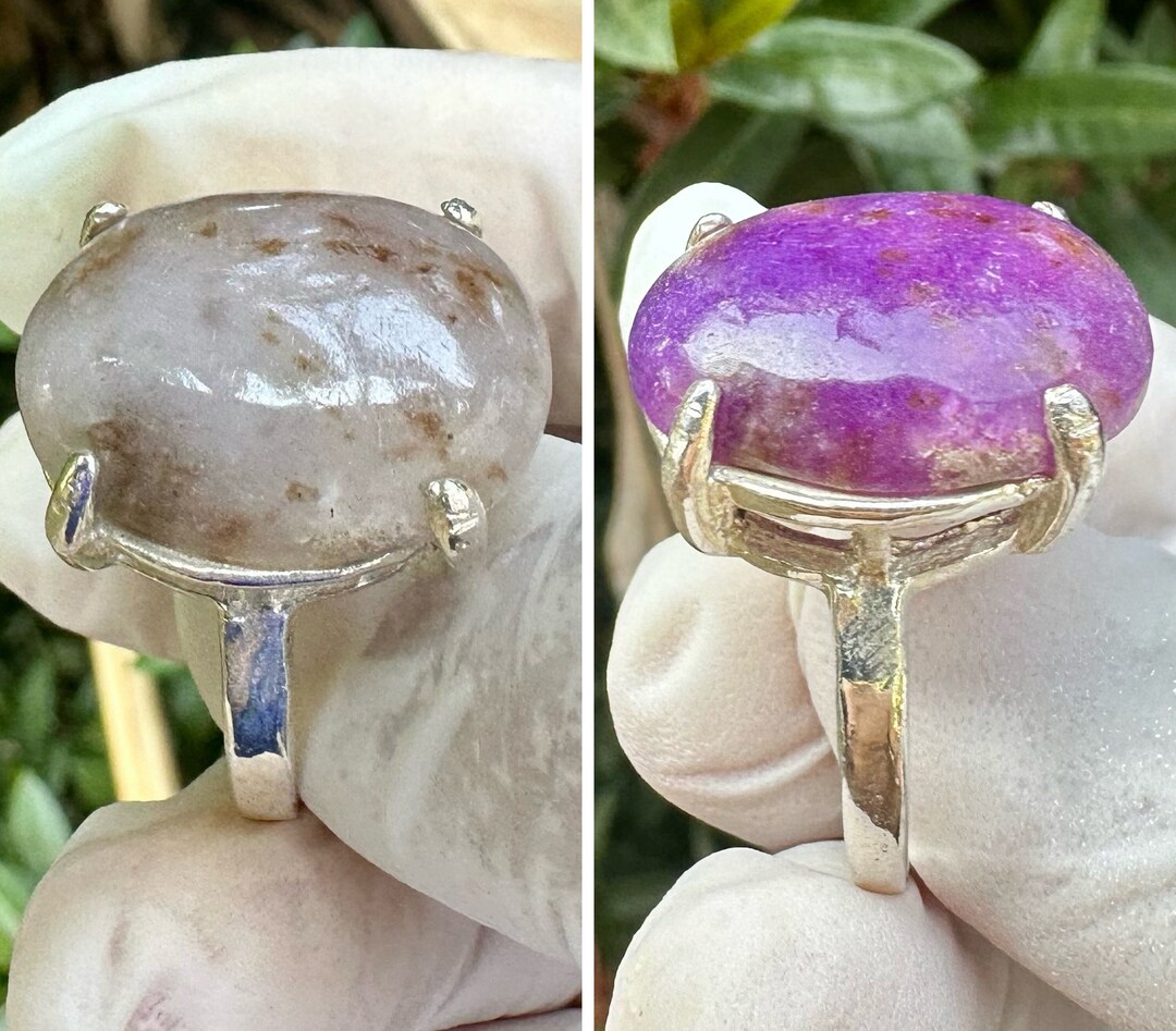 Rare Gemstone Natural Hackmanite UV Color Change,gemstone Color Change ...