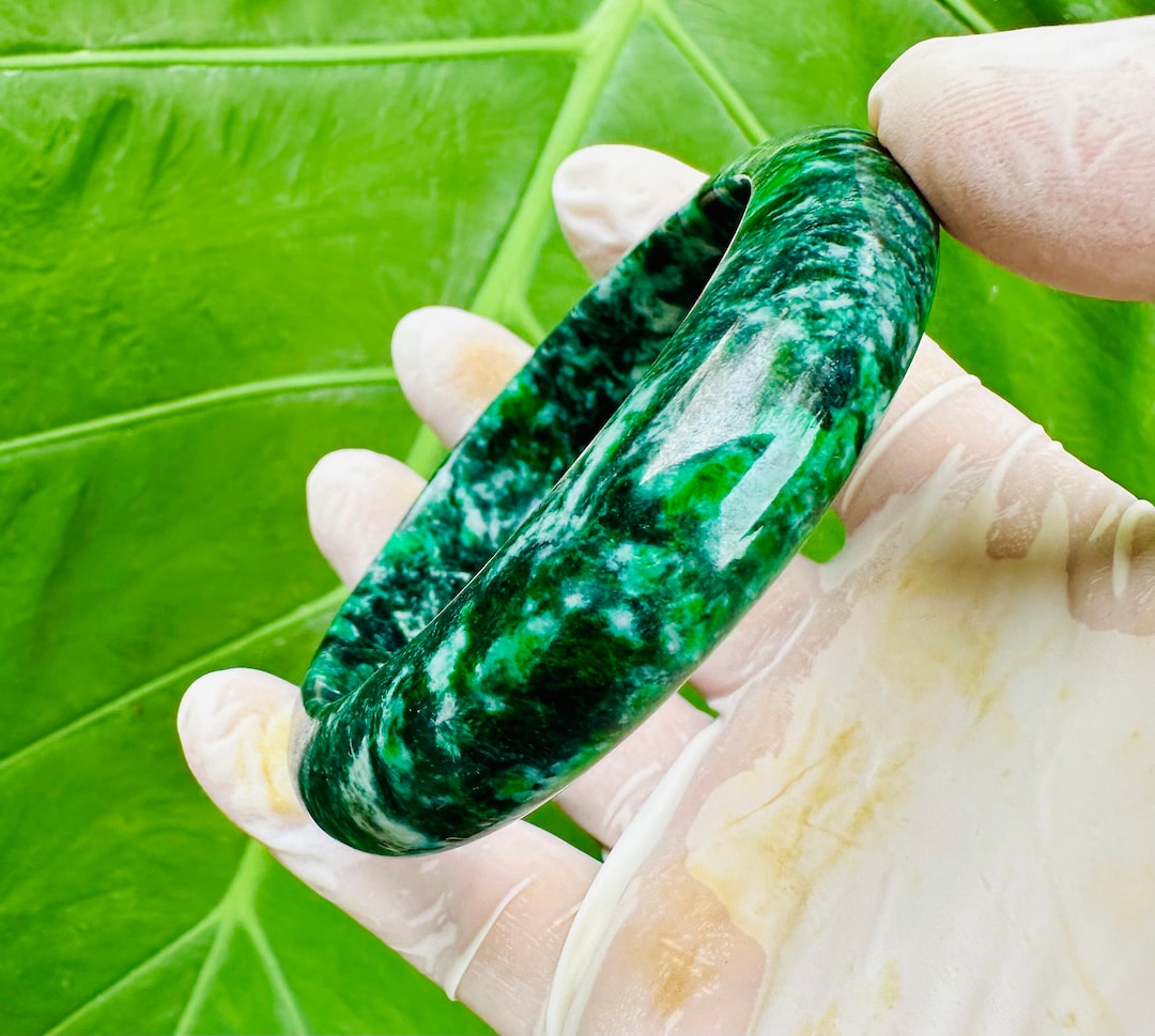 Jade Bangle 60 Mm,maw Sit Sit Jade,kosmochlor,jade Albite,chromium ...