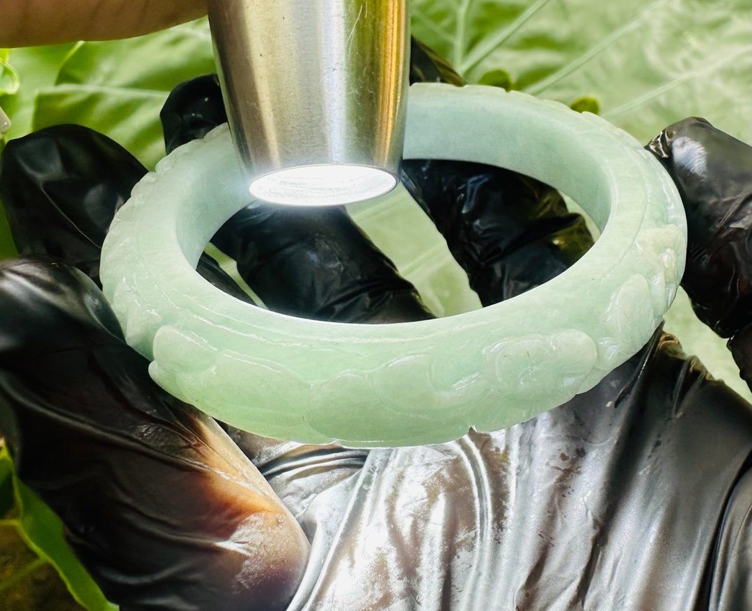 Sky Jadeite Jade Bangle 54 Mm,type A Jade Burma,jadeite Bracelet ...