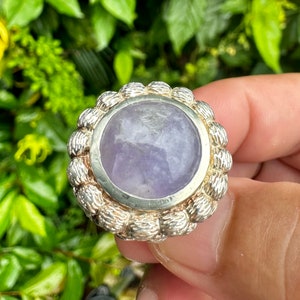 Rare Gemstone Natural Hackmanite UV Color Change Sterling Silver Ring ...
