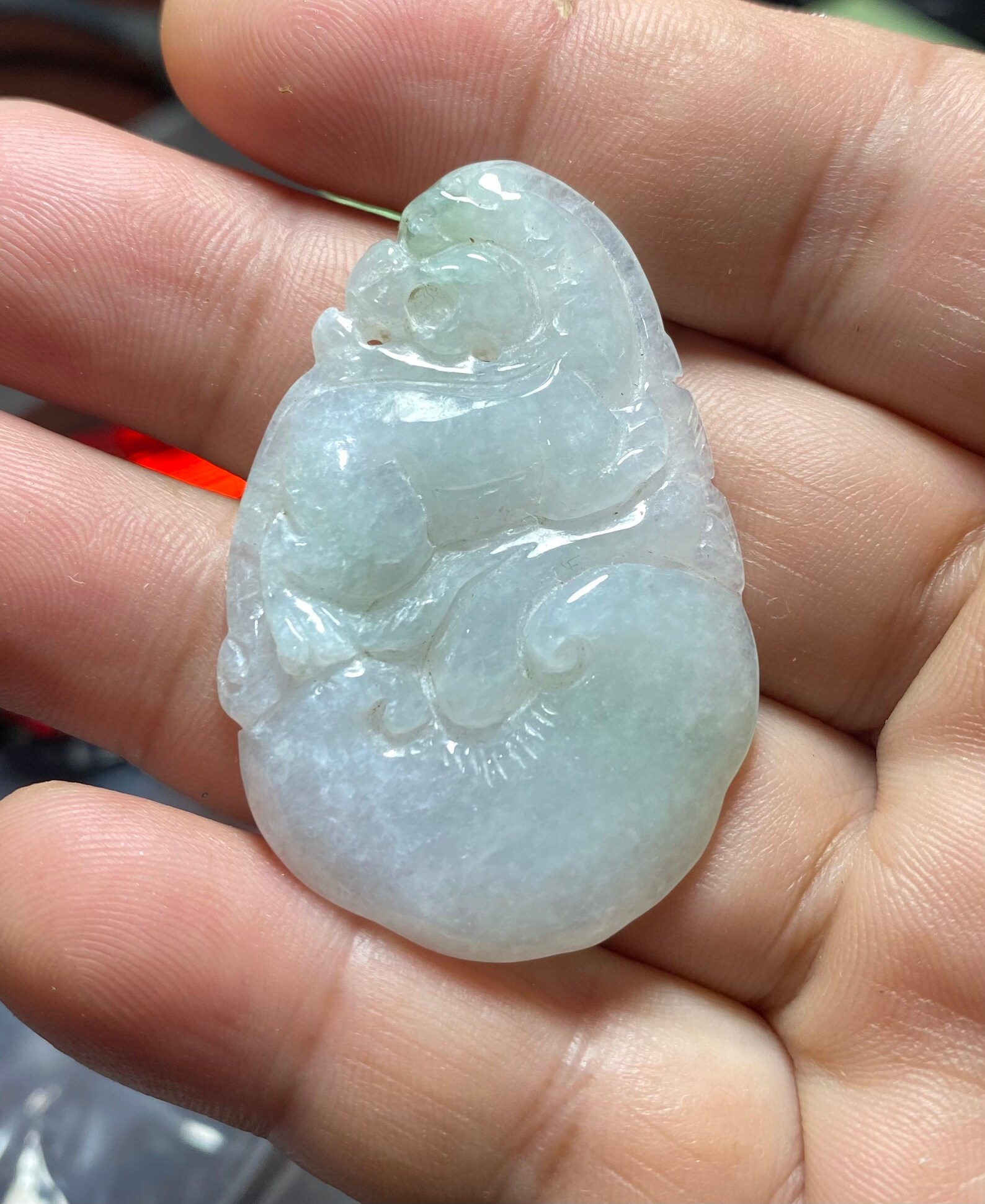 Burmese Ice Jade Jadeite Carving untreated - Etsy UK
