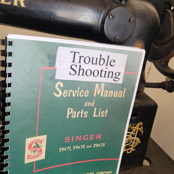 Singer Service Manual - Etsy
